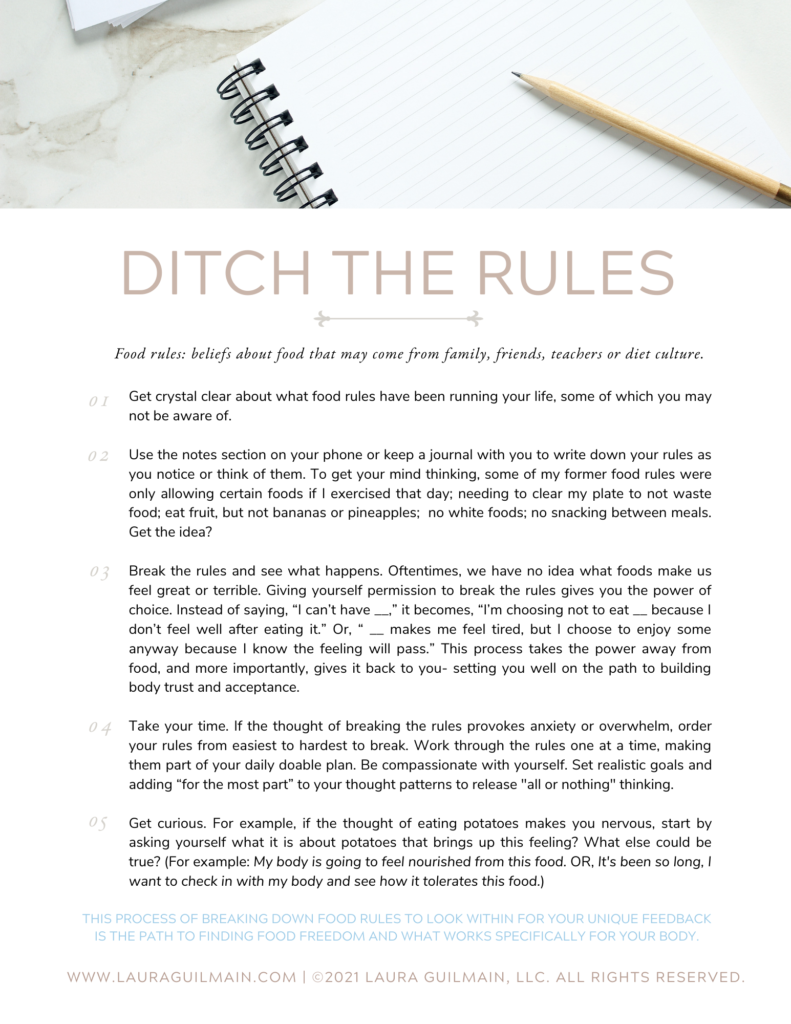 What is Food Freedom? | Laura Guilmain- Mind-Body Eating Coach, Nurse